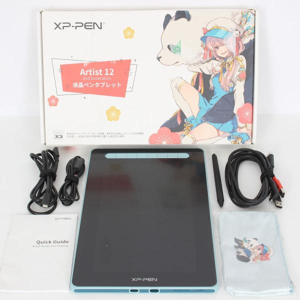 【美品】XP-Pen Artist 12 2nd Gen 豪華版 ブルー JPCHCD120FH_BE 液タブ 液晶ペンタブレット アーティスト ペンタブ セカンド 本体■商品状態【A】大きなダメージもなく程度良好の美品・USED品ではござ...