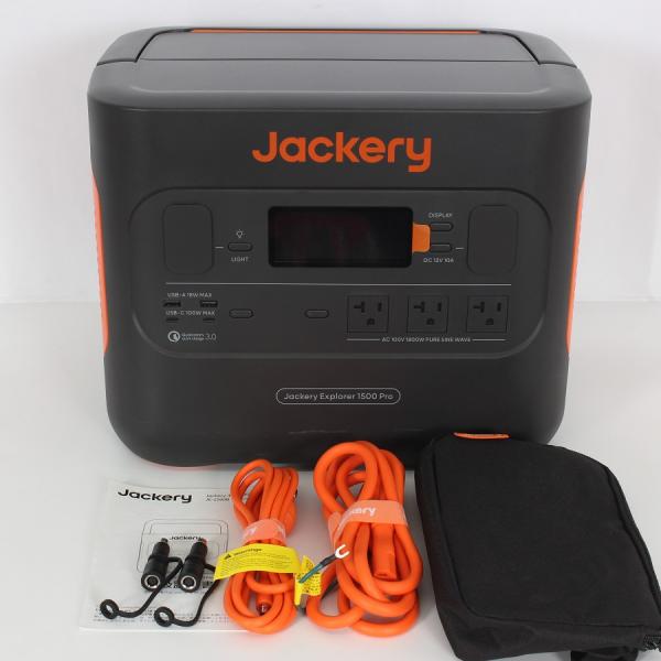 Jackery ポータブル電源 1500 Pro JE-1500B 超大容量 1512Wh 蓄電池 非常用電源 ジャクリ 本体■商品状態【B】一般的な使用感のある商品・本体前面や背面、底面に使用に伴う擦れキズがございます。・メーカー様公式の...