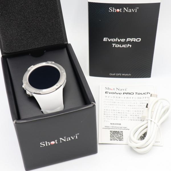 ShotNavi Evolve PRO Touch White 腕時計型GPSゴルフナビ 距離測定器 ショットナビ エボルブ プロ タッチ 本体■商品状態【B】一般的な使用感のある商品・ベゼルには使用に伴う細かな擦れキズがみられます。・商品...