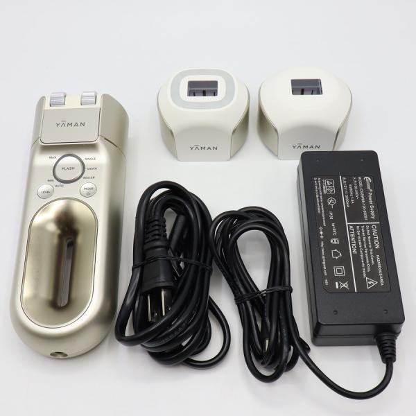 ヤーマン レイボーテ ハイパーZERO YJEA4N シャンパンゴールド 脱毛器 YA-MAN 本体■商品状態【B】一般的な使用感のある商品・本体の所々に使用に伴う細かな擦れキズがみられます。・商品の特性上、ヘッドとアタッチメントには色褪せ...
