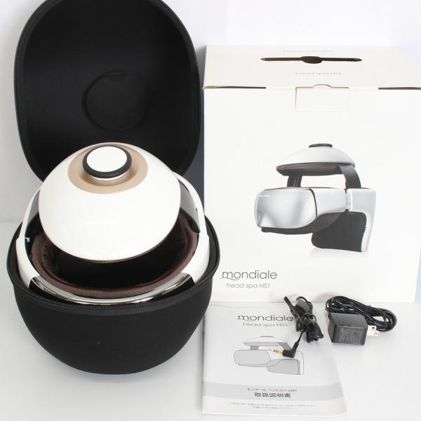 モンデール ヘッドスパ HS1 頭皮ケア ヴァルテックス 本体■商品状態【B】一般的な使用感のある商品・本体上面に擦れや本体に色褪せ感がございます。◆頭頂部のエアプレッシャー＆ポイントプレスエアバッグが膨らんだり縮んだりを繰り返し、人の手で...