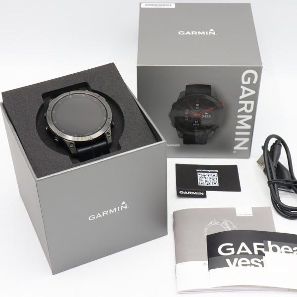 GARMIN epix Sapphire Carbon Gray DLC Ti/Black 010-02582-15 スマートウォッチ ガーミン エピックス サファイア カーボン 本体■商品状態【B】一般的な使用感のある商品・ベゼルには使用...