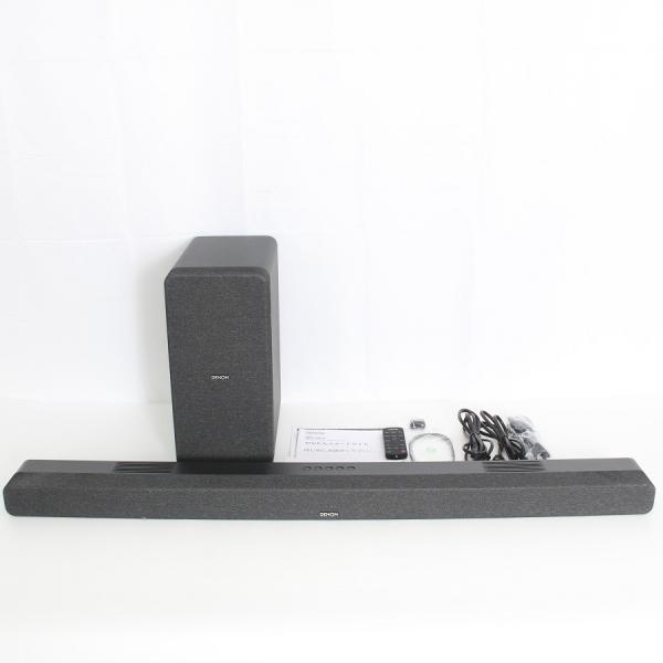 【美品】デノン DHT-S517 ブラック サウンドバー ワイヤレスサブウーハー付き Dolby Atmos対応 DENON 本体■商品状態【A】大きなダメージもなく程度良好の美品・サウンドバー側面に若干の擦れ感がございますが、全体的に状態...
