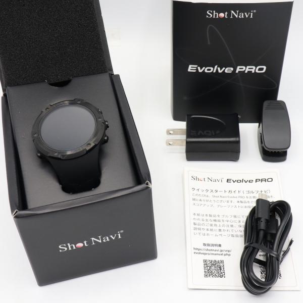 【美品】ShotNavi Evolve PRO ブラック 腕時計型GPSゴルフナビ 距離測定器 ショットナビ エボルブ プロ 本体■商品状態【A】大きなダメージもなく程度良好の美品・ベルトなど使用に伴う若干の擦れ感はございますが、全体的に大...