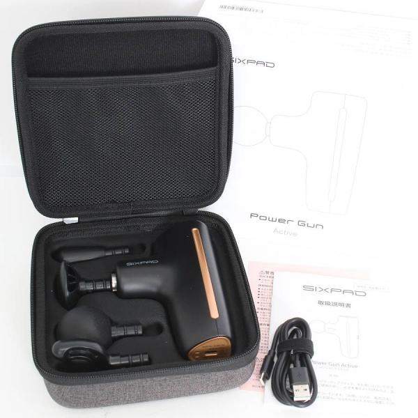 【美品】MTG SIXPAD Power Gun Active SE-BW-03A ブラック パワーガン ハンディマッサージャー シックスパッド パワーガン アクティブ 本体■商品状態【A】大きなダメージもなく程度良好の美品・商品の特性上、...
