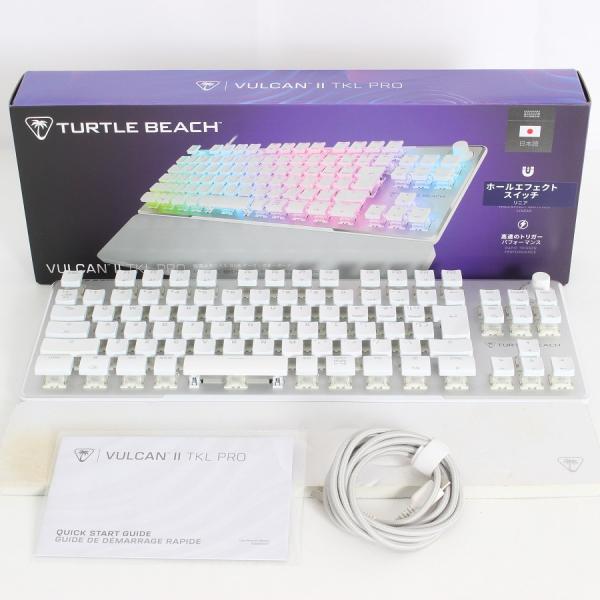 【美品】TURTLEBEACH Vulcan II TKL Pro TBK-2002-14-JP ホワイト 有線ゲーミングキーボード タートルビーチ 本体■商品状態【A】大きなダメージもなく程度良好の美品・USED品ではございますが大きなダ...