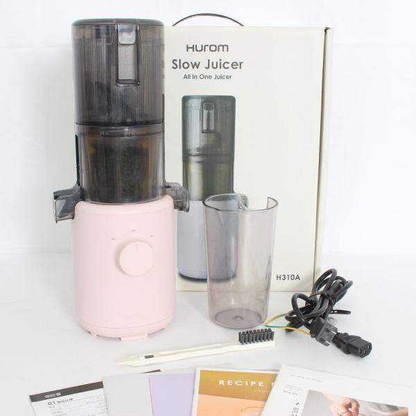 HUROM H310A-BAC04PK サクラピンク スロージューサー ヒューロム ミキサー フードプロセッサー 本体■商品状態【B】一般的な使用感のある商品・本体の左側面上部に2mm程度の小キズがみられます。・商品の特性上、付属品の所々に...
