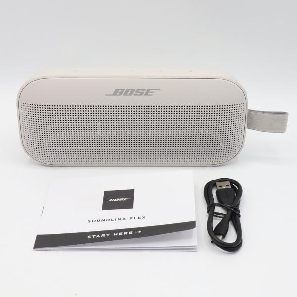 【美品】BOSE SoundLink Flex Bluetooth speaker SLink Flex ホワイトスモーク ポータブル Bluetoothスピーカー ボーズ 本体■商品状態【A】大きなダメージもなく程度良好の美品・USED品...