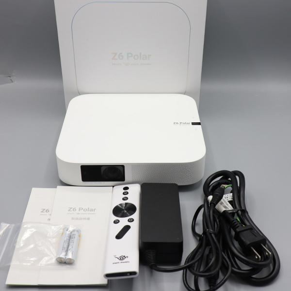 【美品】popIn Aladdin Z6 Polar Meets ZP19Z01XJ ホームプロジェクター ポップインアラジン 本体■商品状態【A】大きなダメージもなく程度良好の美品・底面に三脚取付痕がみられますが、全体的に大きなダメージは...