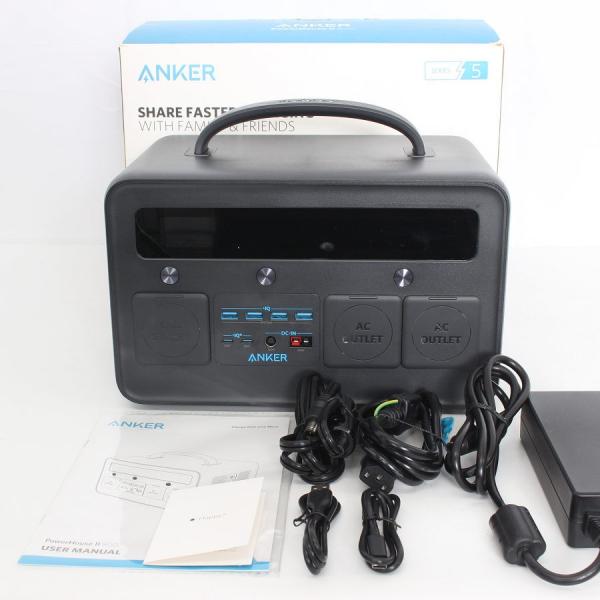 Anker PowerHouse II 800 black A1750511 778Wh ポータブル電源 アンカー パワーハウス 本体■商品状態【B】一般的な使用感のある商品・外観に大きなダメージはございませんが、本体を物理的に動かすと内部...