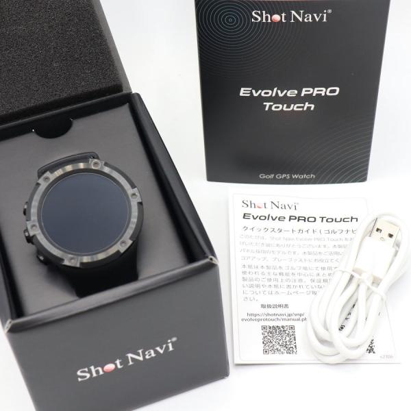 【美品】ShotNavi Evolve PRO Touch Black 腕時計型GPSゴルフナビ 距離測定器 ショットナビ エボルブ プロ タッチ 本体■商品状態【A】大きなダメージもなく程度良好の美品・ベゼルに使用に伴う若干の擦れ感がござ...
