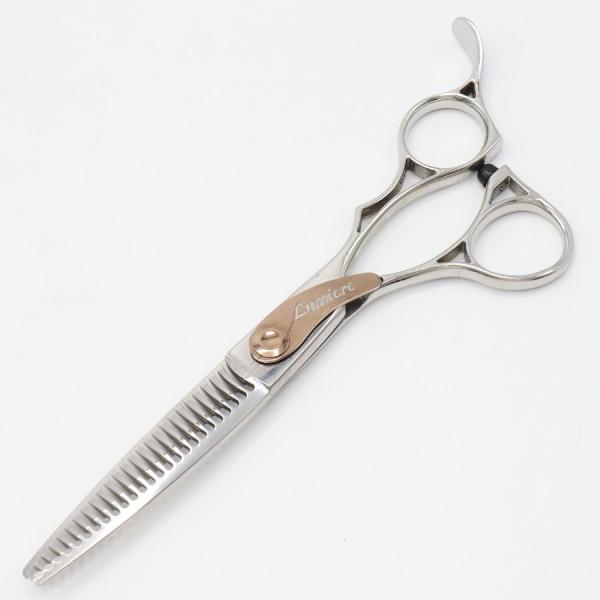 【美品】はさみのルミエール HyPER III 5D25 セニング シザー■商品情報・オフセットハンドル・5.8インチ・セニング25目L・スキ率約30%（メーカー発表のスキ率です）・鋼材：高級コバルトVメタル改・52.6グラム■商品状態【A...