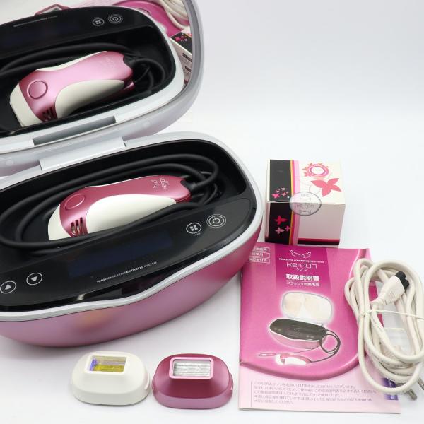 ケノン Ver.4.0 眉脱毛付き カートリッジ4点 新品ラージ+中古ラージ+スリム+スキン 脱毛器 kenon 本体■商品状態【B】一般的な使用感のある商品・本体ミラーの取付両面テープの劣化に伴い、ミラーが外れやすくなっております。・商品...