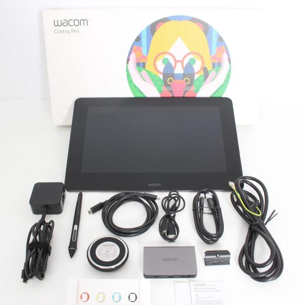 【美品】WACOM Cintiq Pro 13 DTH-1320/AK0 液晶ペンタブレット 13.3型 フルHD 液晶タブレット ワコム 本体■商品状態【A】大きなダメージもなく程度良好の美品・本体背面や画面の初期フィルム上に若干の擦れ感...