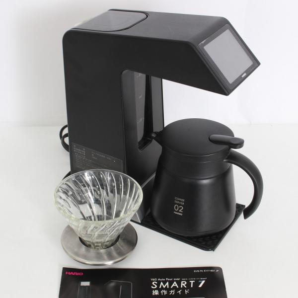 HARIO V60 オートプアオーバー Smart7 EVS-70 コーヒーメーカー ドリップ式 ハリオグラス 本体■商品状態【B】一般的な使用感のある商品・本体の所々に使用に伴う擦れがございます。・コーヒーサーバー(XGS-60)、計量ス...