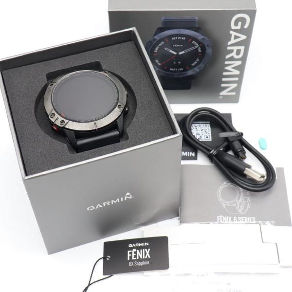 GARMIN fenix 6X Sapphire Black DLC 010-02157-43 スマートウォッチ ガーミン フェニックス 本体■商品状態【B】一般的な使用感のある商品・ベゼルには使用に伴う擦れがみられます。・商品の特性上、ベ...