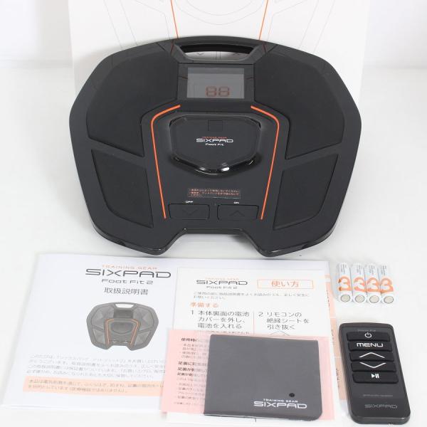 MTG SIXPAD Foot Fit 2 SP-FF2310FA ブラック シックスパッド フットフィット2 本体■商品状態【B】一般的な使用感のある商品・本体上面やリモコンに細かな擦れキズがございます。・動作確認済みのためご購入後はすぐ...