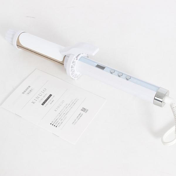 【美品】KINUJO CURL IRON KC32N ホワイト カールヘアアイロン キヌージョ 絹女 本体■商品状態【A】大きなダメージもなく程度良好の美品・USED品ではございますが大きなダメージや汚れなどもなく状態の良い商品です。・動作...
