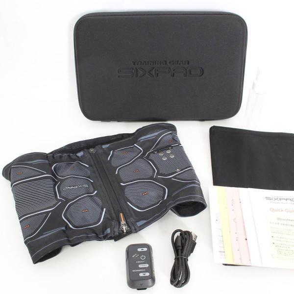 【美品】MTG SIXPAD Powersuit Core Belt SE-BC00B-M リモコン付き シックスパッド パワースーツ コアベルト Mサイズ 本体■商品状態【A】大きなダメージもなく程度良好の美品・USED品ではございますが...