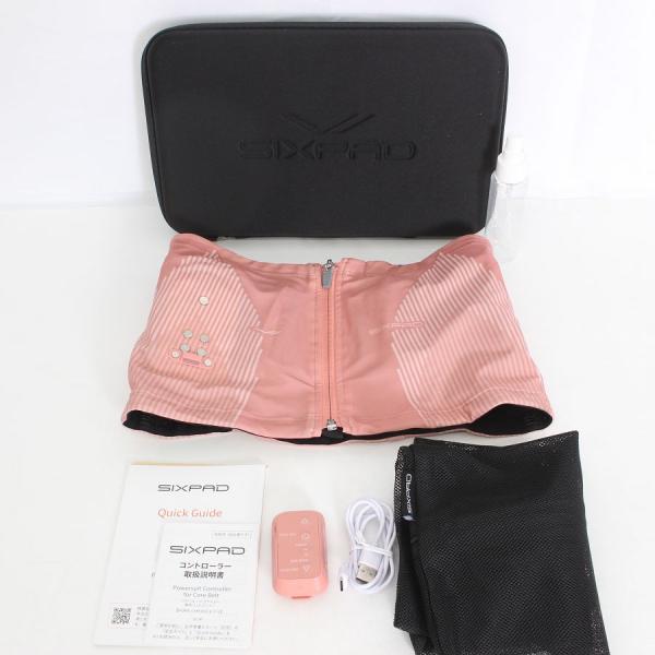 MTG SIXPAD Powersuit Core Belt SE-BS-05B-M ピンク EMS シックスパッド パワースーツ コアベルト 本体■商品状態【B】一般的な使用感のある商品・本体の所々に毛玉や糸ほつれ、色あせ感がございます。...