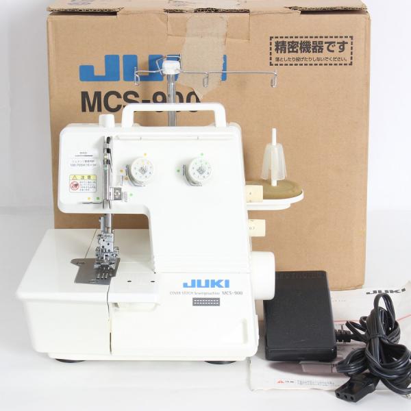 ジューキ MCS-900 2本針・3本糸 差動付カバーステッチミシン JUKI 本体■商品状態【B】一般的な使用感のある商品・本体には使用に伴う擦れ感や色あせがございます。・糸かけ案内内部に割れが見られ、糸かけがすぐに外れる状態です。※外れ...
