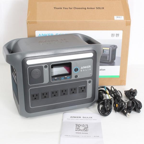 Anker Solix C1000 Portable Power Station A17615Z1 ダークグレー ポータブル電源 1056Wh アンカー 本体■商品状態【B】一般的な使用感のある商品・本体の所々に使用に伴う擦れキズがございま...