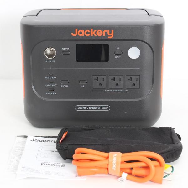 Jackery ポータブル電源 1000 New JE-1000D ポータブル電源 蓄電池 バッテリー ジャクリ 本体■商品状態【B】一般的な使用感のある商品・本体の所々に使用に伴う擦れキズがございます。・メーカー様公式の定格出力は1500...