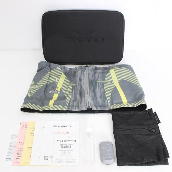 【美品】MTG SIXPAD Powersuit Core Belt SE-BS-14C-L グレー ホームジム対応モデル Lサイズ シックスパッド パワースーツ コアベルト 本体■商品状態【A】大きなダメージもなく程度良好の美品・電極部に...