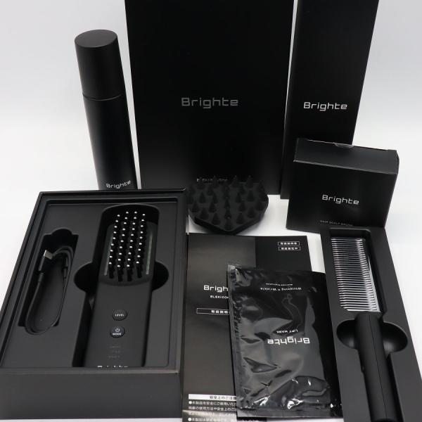 【美品】Brighte ELEKI BRUSH+ BRT-FSB180 エレキコーム+スカルプブラシ付き 美顔器 EMS フェイスケア ブライト エレキブラシ 本体■商品状態【A】大きなダメージもなく程度良好の美品・USED品ではございます...
