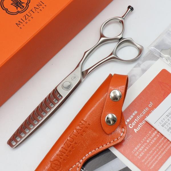 【美品】ミズタニシザーズ STELLITE alloy 230 セニング ステライト■商品情報・3Dハンドル・6インチ・セニング12目・スキ率：約25%〜30%（メーカー発表のスキ率です）・用途：質感〜量感 15〜25％・鋼材：ステライトア...