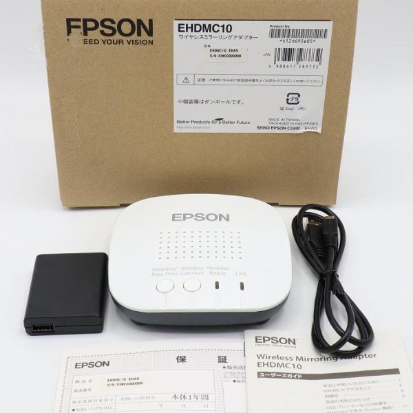 【美品】EPSON EHDMC10 MOVERIO スマートグラス BT-300用 ミラーリングアダプタ エプソン■商品状態【A】大きなダメージもなく程度良好の美品・USED品ではございますが大きなダメージや汚れなどもなく状態の良い商品です...