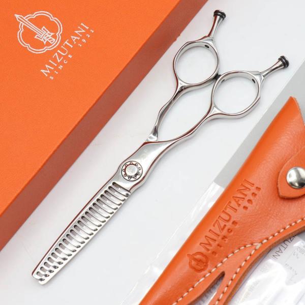 【美品】ミズタニシザーズ ELEMENT THINNING LEFTY エレメント セニング レフティ 左利き■商品情報・メガネハンドル・5.5インチ・カット率：25%・用途：質感〜量感 15％〜25％・鋼材：コバルトアロイ ExII・セニ...