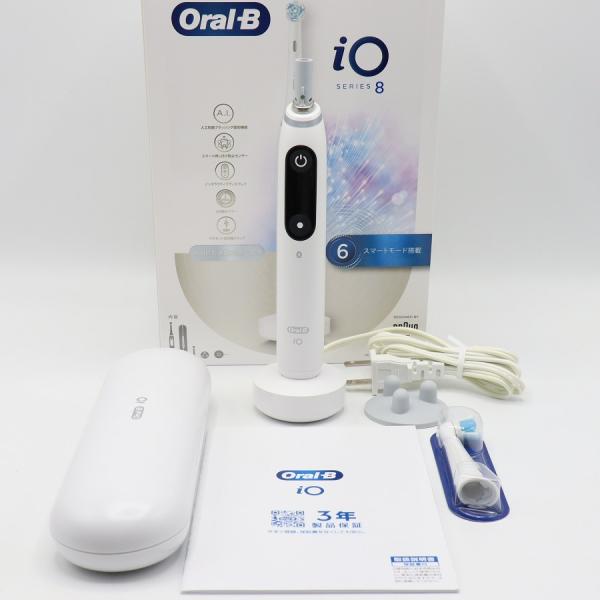 【美品】ブラウン オーラルB iO8 iOM82A11BCWT-W ホワイトアラバスター 電動歯ブラシ 本体■商品状態【A】大きなダメージもなく程度良好の美品・USED品ではございますが大きなダメージや汚れなどもなく状態の良い商品です。・充...