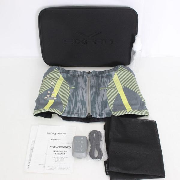 【美品】MTG SIXPAD Powersuit Core Belt SE-BS-14B-M グレー 専用リモコン付き  ホームジム対応モデル Mサイズ シックスパッド パワースーツ コアベルト 本体■商品状態【A】大きなダメージもなく程度...