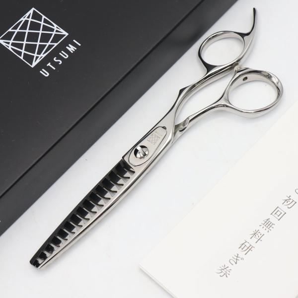 【美品】内海シザー U&amp;U DOUBLE38 ダブルセニング■商品情報・3Dハンドル・6インチ・セニング14目・スキ率約35%（メーカー発表のスキ率です）・鋼材：コバルト含有鋼・56.3グラム■特徴タイムアップセニングでダントツにレ...