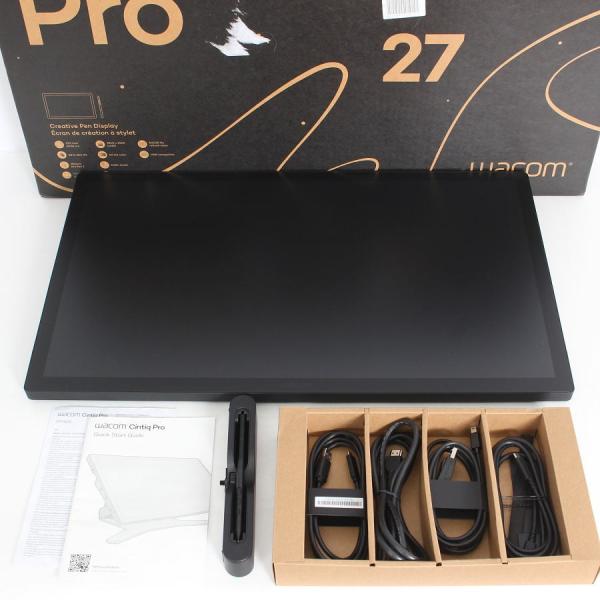 【美品】WACOM Cintiq Pro 27 DTH271K1D 液晶ペンタブレット シンティック プロ 液タブ ペンタブ ワコム 本体■商品状態【A】大きなダメージもなく程度良好の美品・本体側面と背面に若干の擦れ感はございますが、全体的...