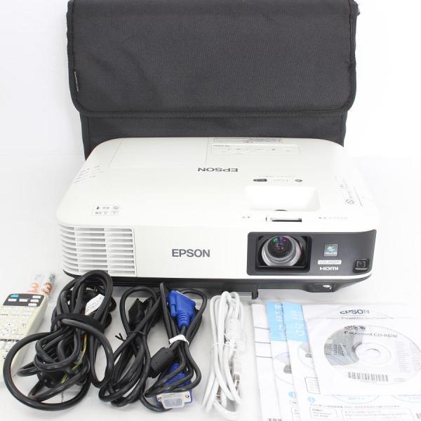 エプソン EB-2265U ビジネスプロジェクター 多機能パワーモデル 5500lm WUXGA EPSON 本体■商品状態【B】一般的な使用感のある商品・本体上面に細かな擦れキズと色あせがございます。・付属のリモコンにも色あせがございます...