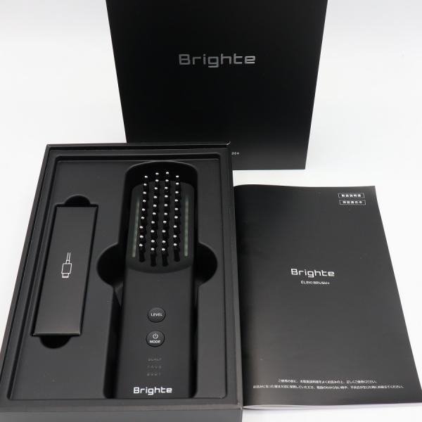 【美品】Brighte ELEKI BRUSH+ BRT-FSB180 ブラック 美顔器 EMS フェイスケア ブライト エレキブラシ 本体■商品状態【A】大きなダメージもなく程度良好の美品・USED品ではございますが大きなダメージや汚れな...