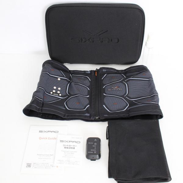 MTG SIXPAD Powersuit Core Belt SE-BS-00C-L ホームジム対応モデル Lサイズ シックスパッド パワースーツ コアベルト 本体■商品状態【B】一般的な使用感のある商品・商品の特性上、本体の所々に糸ほつれ...