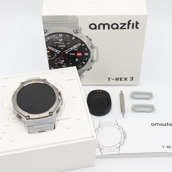 【美品】Amazfit T-Rex 3 SP170069-C221 ヘイズグレー 48mm スマートウォッチ アマズフィット 本体■商品状態【A】大きなダメージもなく程度良好の美品・USED品ではございますが大きなダメージや汚れなどもなく状...