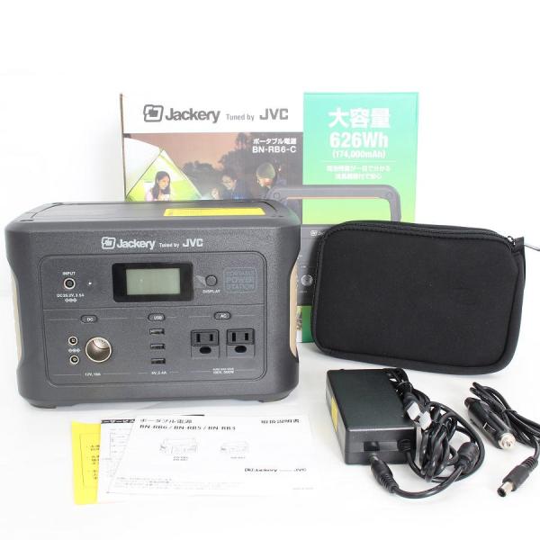 【美品】JVC BN-RB6-C 174,000ｍAh/626Wh 充電池容量 ポータブル電源 蓄電池 非常用電源 ケンウッド Jackery ジャクリ 本体■商品状態【A】大きなダメージもなく程度良好の美品・本体底面に若干の擦れ感がござい...