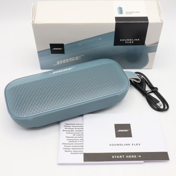 【美品】BOSE SoundLink Flex Bluetooth speaker ストーンブルー ポータブル Bluetoothスピーカー 防じん 防水仕様 ボーズ 本体■商品状態【A】大きなダメージもなく程度良好の美品・USED品ではご...