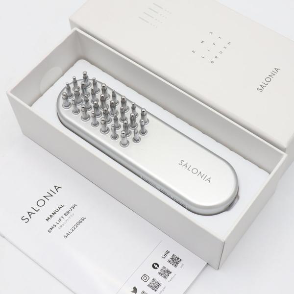 【美品】SALONIA SAL22206SL EMS 充電式ハリ美容ブラシ 美顔器 サロニア 本体■商品状態【A】大きなダメージもなく程度良好の美品・USED品ではございますが大きなダメージや汚れなどもなく状態の良い商品です。・充電ケーブル...