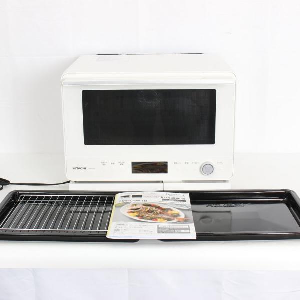 【美品】日立 ヘルシーシェフ MRO-W1B-W フロストホワイト 30L 過熱水蒸気オーブンレンジ HITACHI 本体■商品状態【A】大きなダメージもなく程度良好の美品・本体背面と庫内に若干の擦れ感がございますが、全体的に状態の良い中古...
