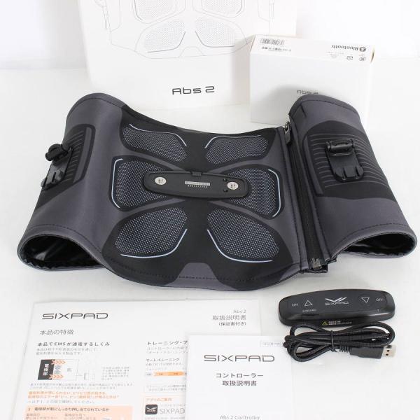 【美品】MTG SIXPAD Abs 2 SE-CK-03A-S ブラック 専用リモコン付き シックスパッド アブズ 2 本体■商品状態【A】大きなダメージもなく程度良好の美品・USED品ではございますが大きなダメージや汚れなどもなく状態の...