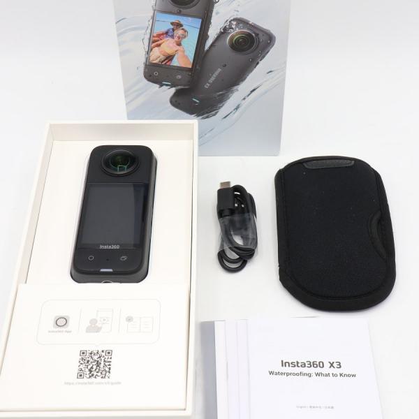【美品】Insta360 X3 CINSAAQ/B 360度カメラ 全天球 インスタ360 パノラマ 本体■商品状態【A】大きなダメージもなく程度良好の美品・USED品ではございますが大きなダメージや汚れなどもなく状態の良い商品です。・動作...