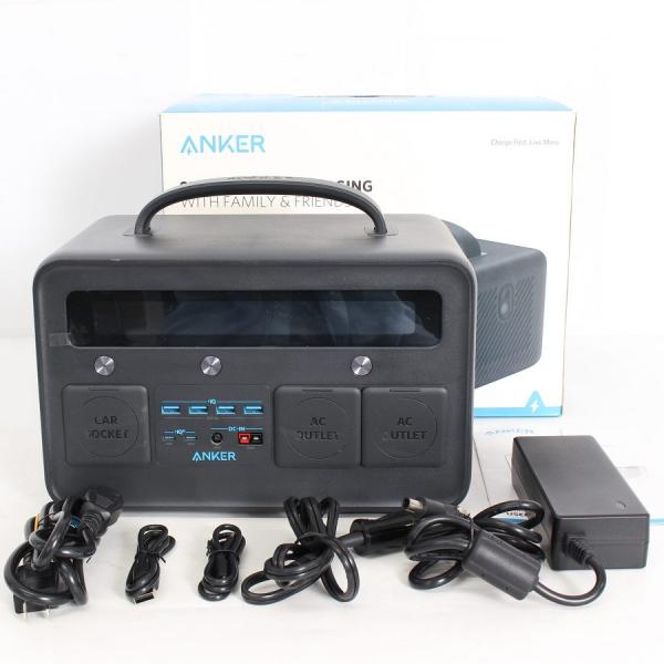 Anker PowerHouse II 800 black A1750511 778Wh ポータブル電源 アンカー パワーハウス 本体■商品状態【B】一般的な使用感のある商品・本体側面に使用に伴う擦れキズがございます。・動作確認済みのためご...