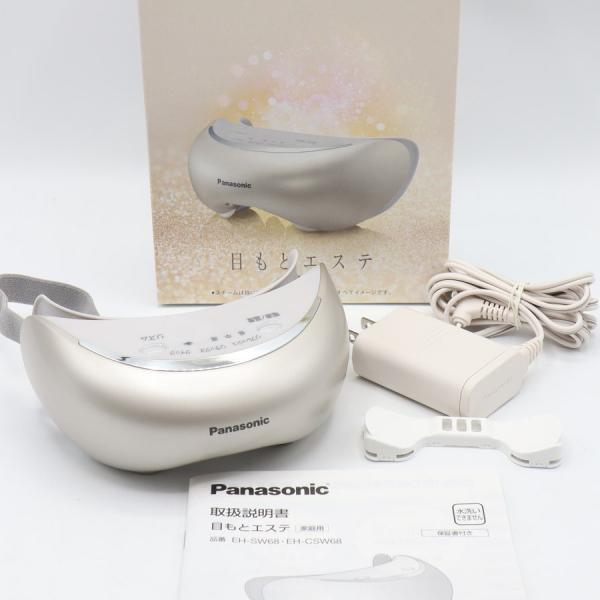 パナソニック EH-CSW68-N ゴールド調 目もとエステ Panasonic本体■商品状態【B】一般的な使用感のある商品・本体に使用に伴う若干の擦れ感がございます。・前所有者様の使用環境によるタバコ臭の付着がございます。※出品後も消臭ケ...