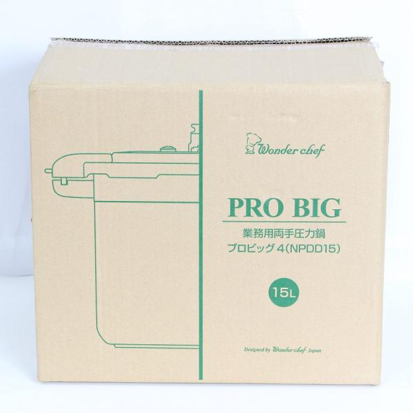 【新品】ワンダーシェフ Pro Big 4 NPDD15 プロ仕様 両手圧力鍋 15L 610478 Wonder chef プロビッグ4 本体■商品状態【N】未使用品・開封済みですが、新品未使用の商品です。・元箱にストレッチフィルムを巻い...
