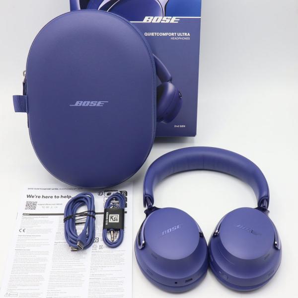 【美品】BOSE QuietComfort Ultra Headphones 第2世代 ミッドナイトバイオレット ワイヤレスヘッドホン ノイズキャンセリング ボーズ 本体■商品状態【A】大きなダメージもなく程度良好の美品・USED品ではござ...